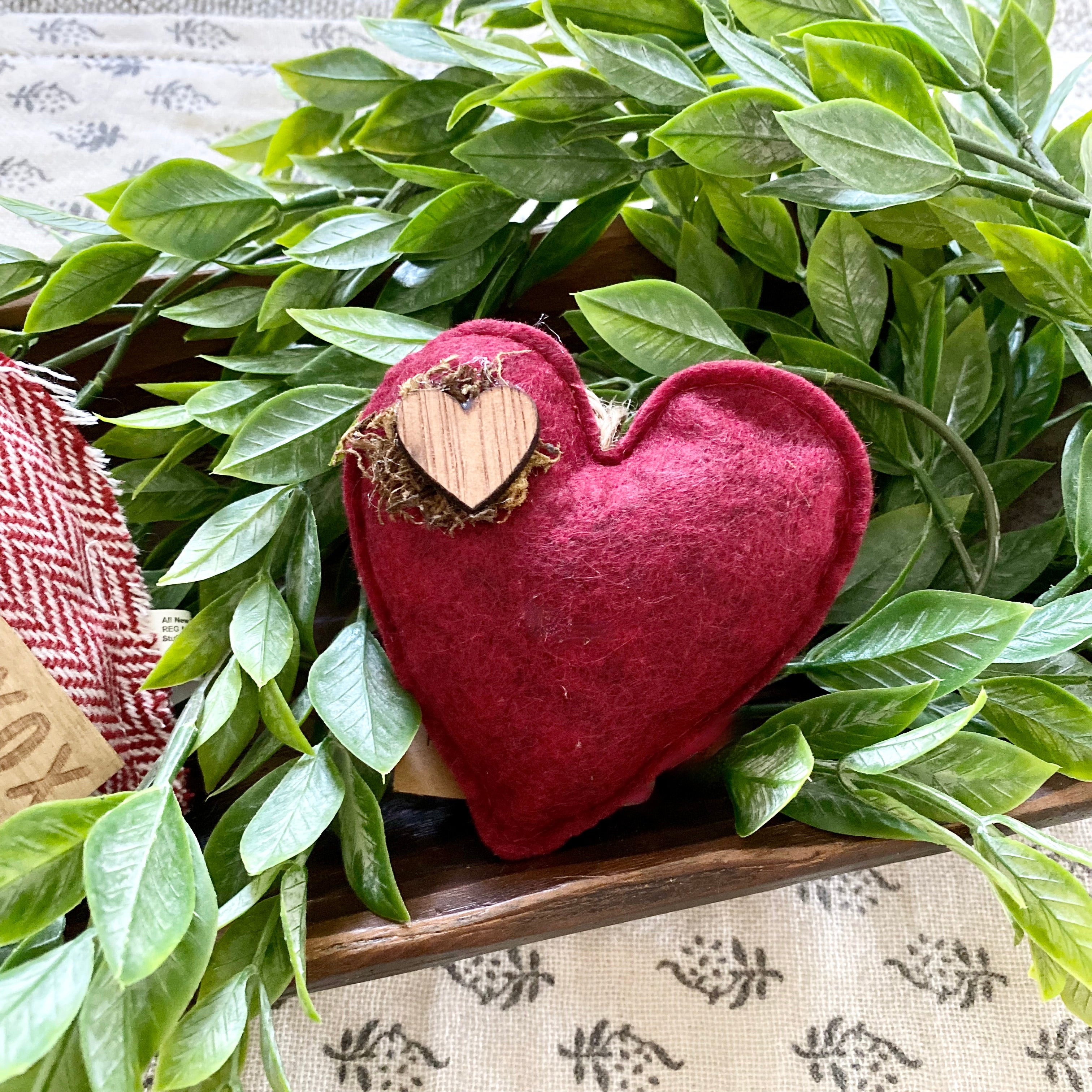 Red Felt Heart Ornament – Decor By Amanda