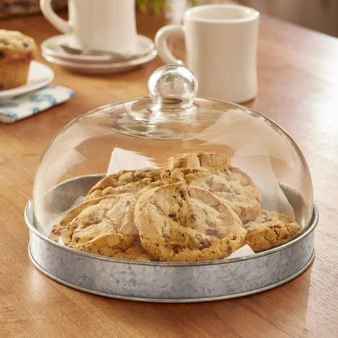 Galvanized Metal Dessert Cloche – Decor By Amanda