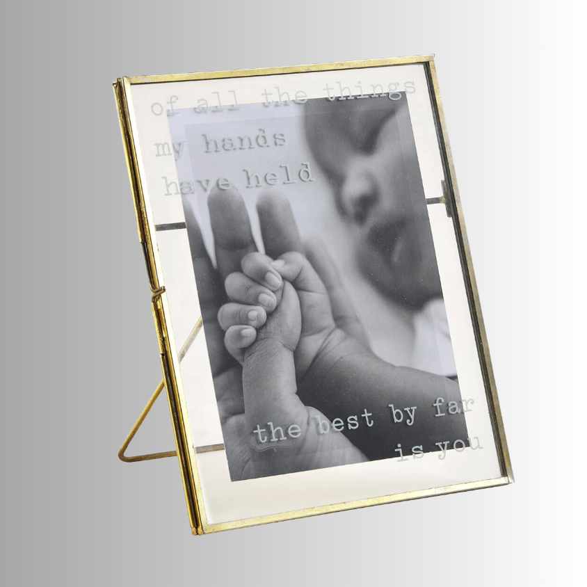 Hands Pressed Glass Frame – Decor By Amanda