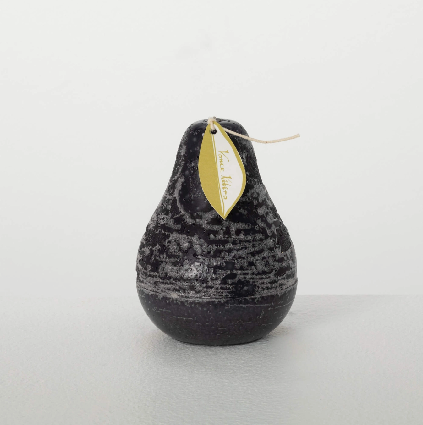 Black Pear Shaped Timber Candle – Decor By Amanda