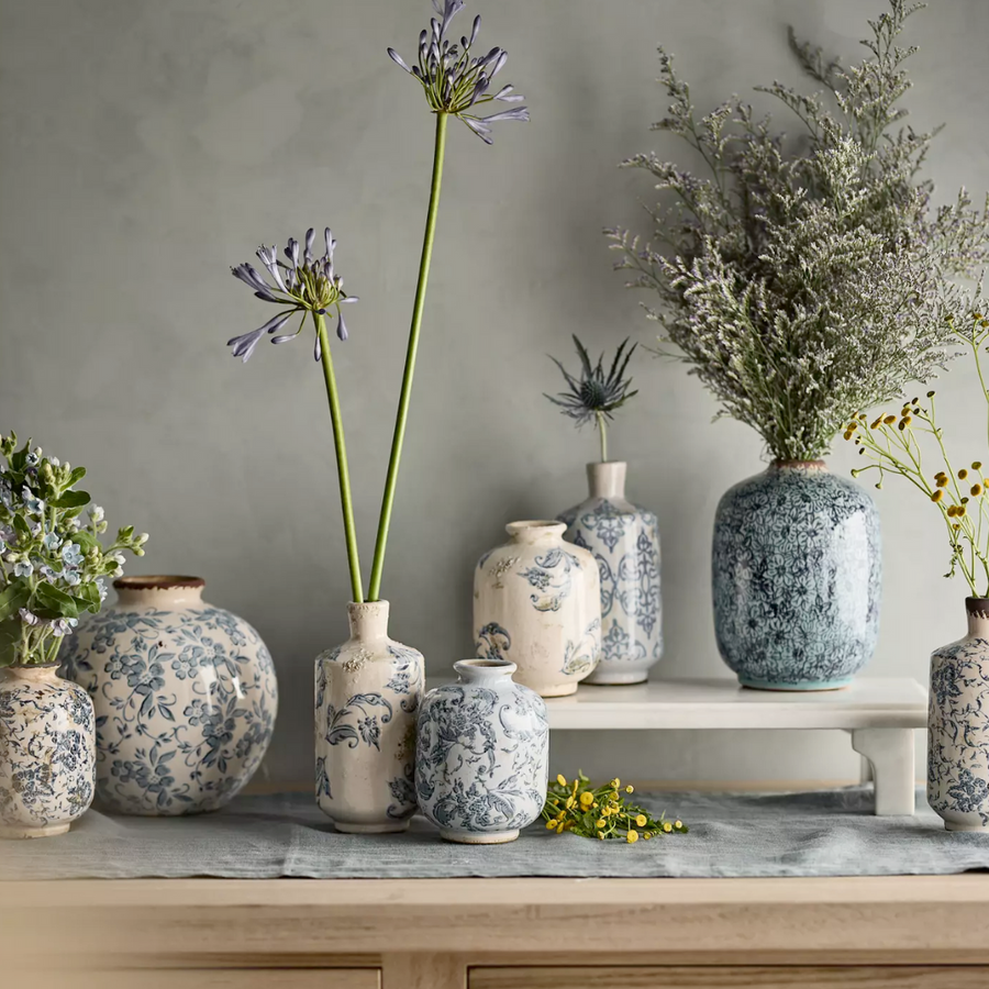 Terracotta Floral Pattern Vases – Decor By Amanda