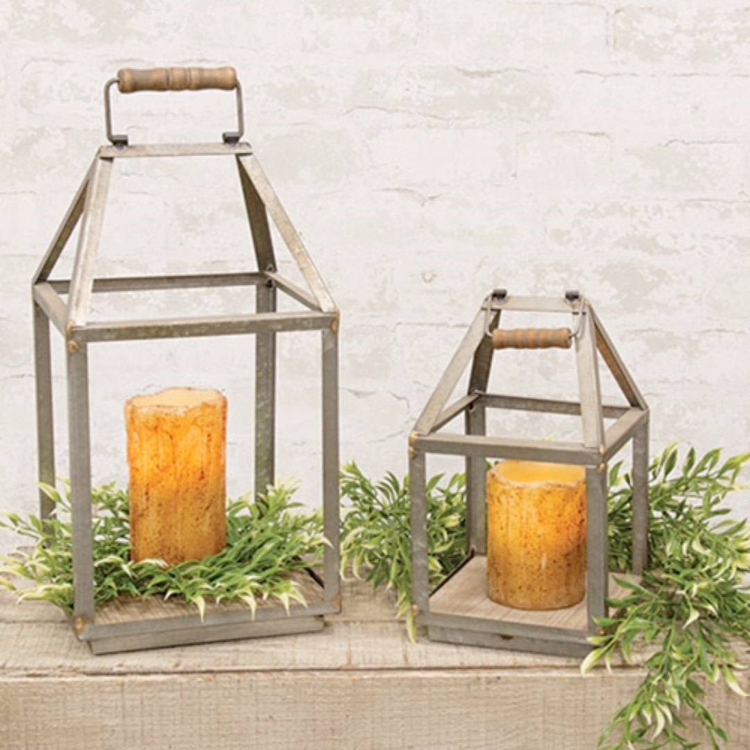 Set/2 Rustic Open Air Lanterns – Decor By Amanda