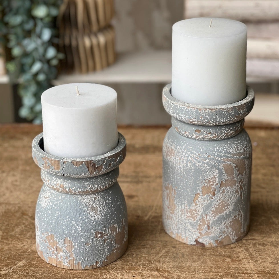 Set/2 Prelude Pillar Candle Holders – Decor By Amanda